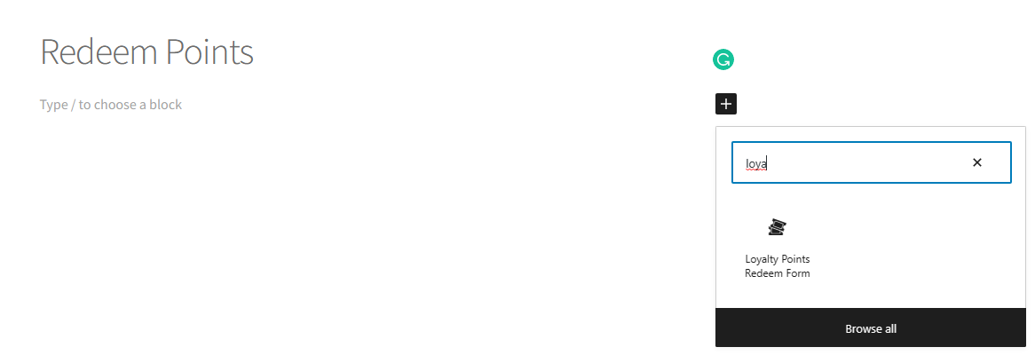 How to add the Points Redeeming Form or Block Anywhere on your website ...