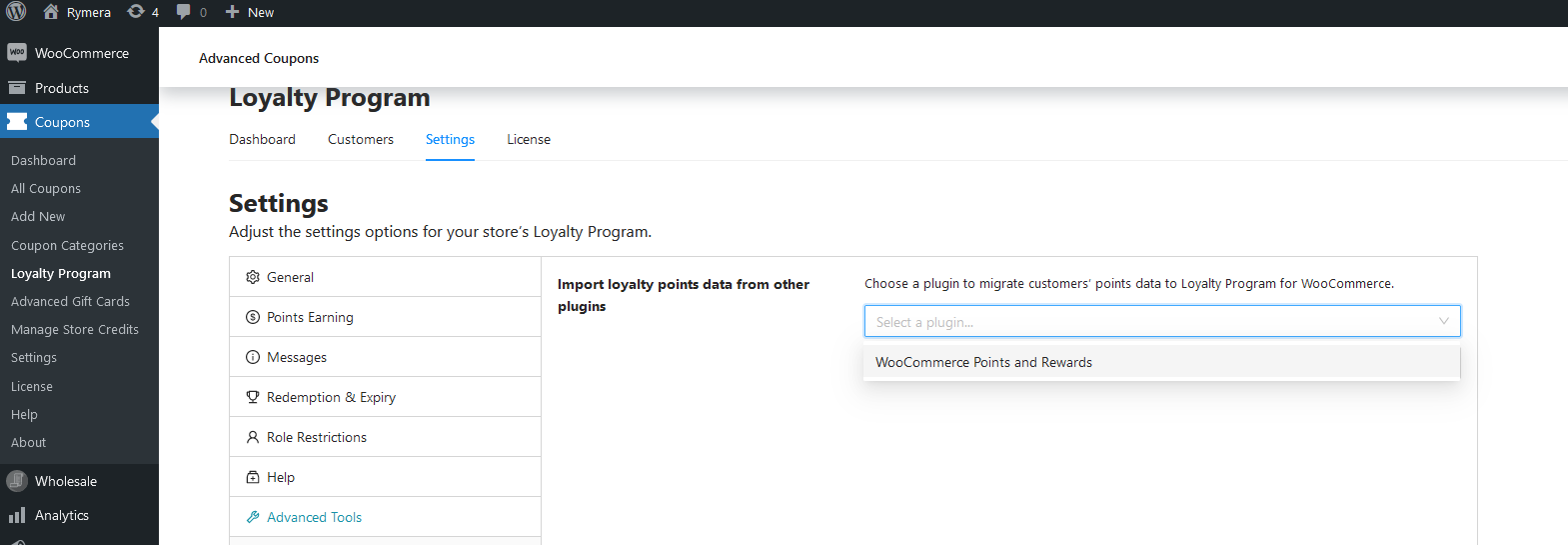 How to Import Loyalty Points from Third-Party Plugins? - Advanced Coupons