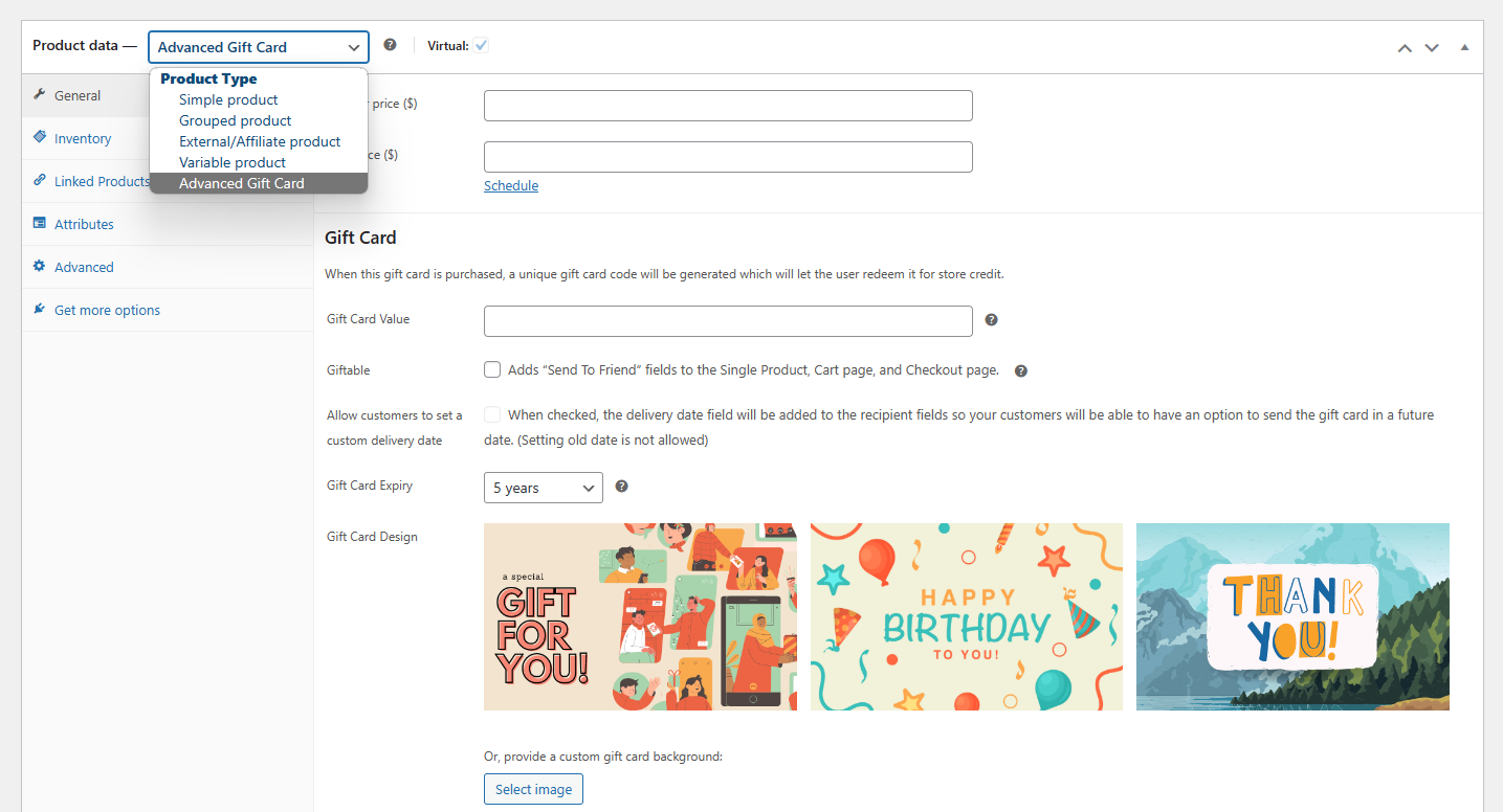 How to Create Gift Card Product? - Advanced Coupons